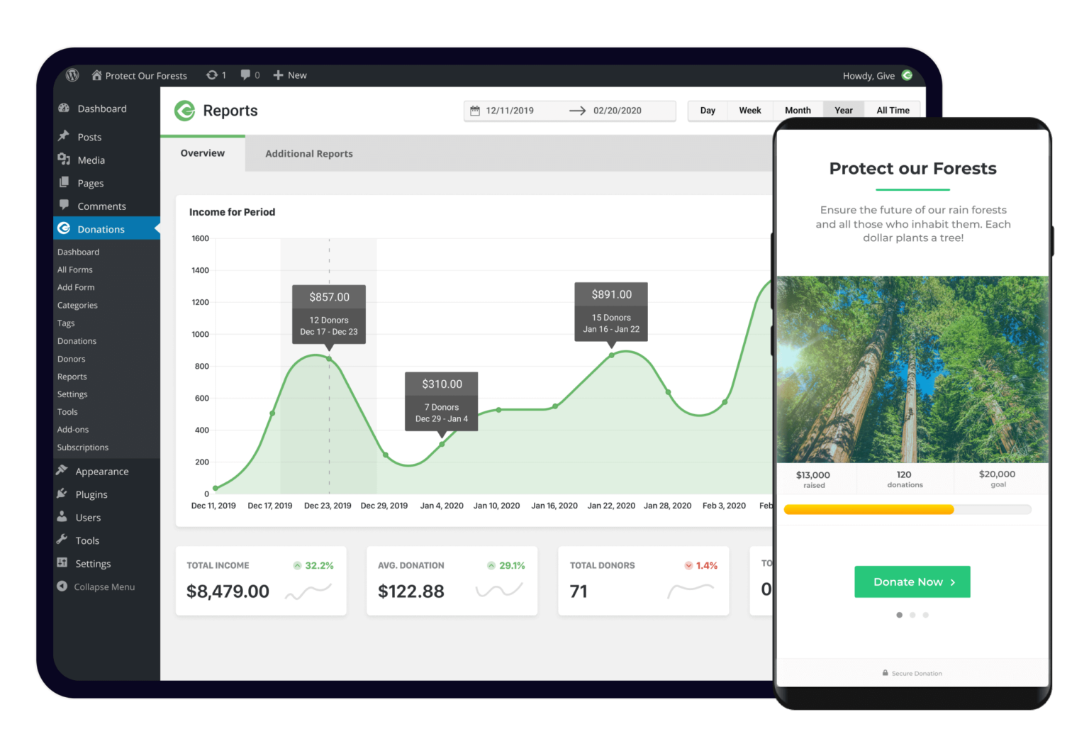 Download GiveWP Free to Build Your Donation Platform on WordPress